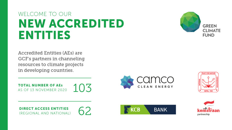 NTNC is now among the list of 103 accredited entities to the Green ...